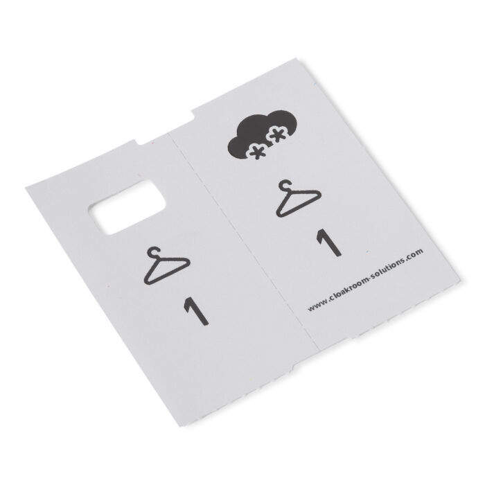 Buy 5 colours of paper cloakroom ticket | 5x1000 coat check tickets